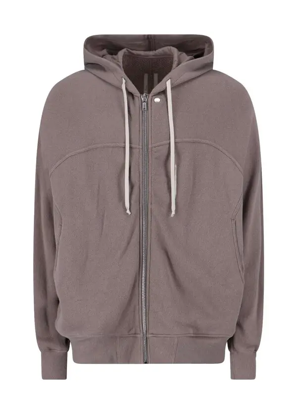 Rick Owens Hooded Sweatshirt - Brown