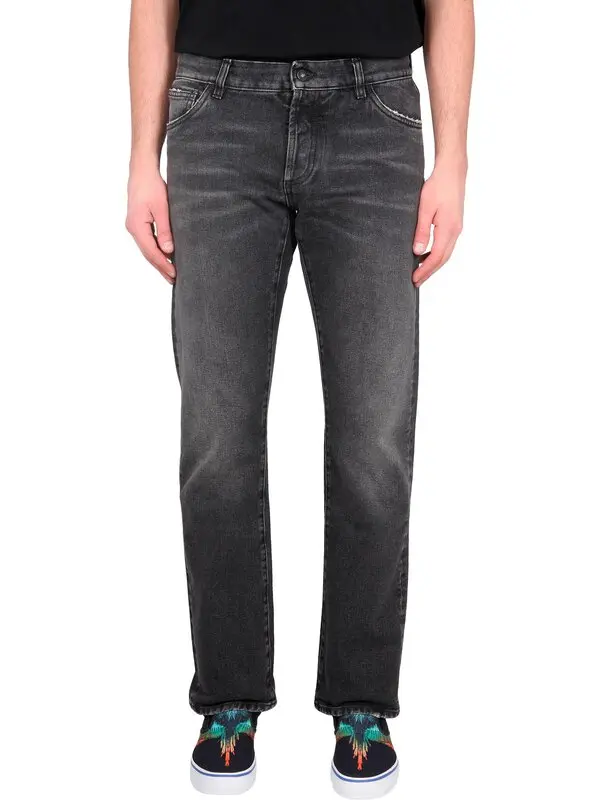 MARCELO BURLON COUNTY OF MILAN Straight Leg Jeans - Black