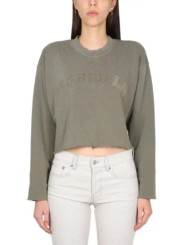 MAISON MARGIELA Vintage Logo Sweatshirt - Military Green