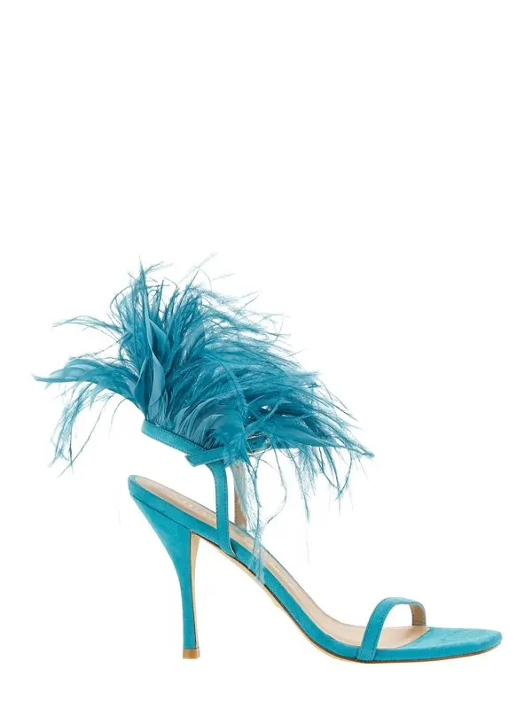 STUART WEITZMAN Sandal Plume 100 - Baby Blue