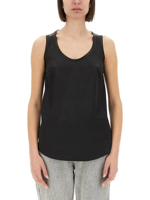 Brunello Cucinelli Silk Tank Top - Black