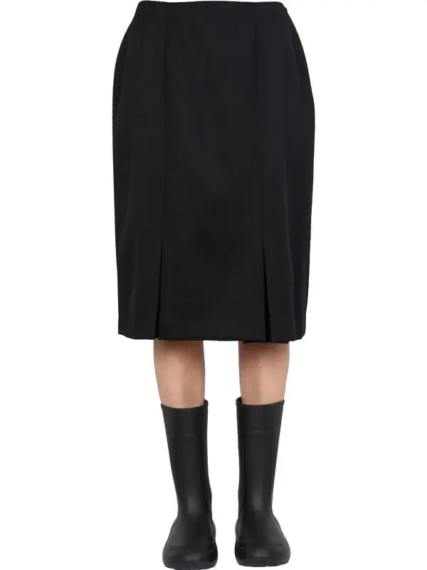 Raf Simons Straight Cut Skirt - Black