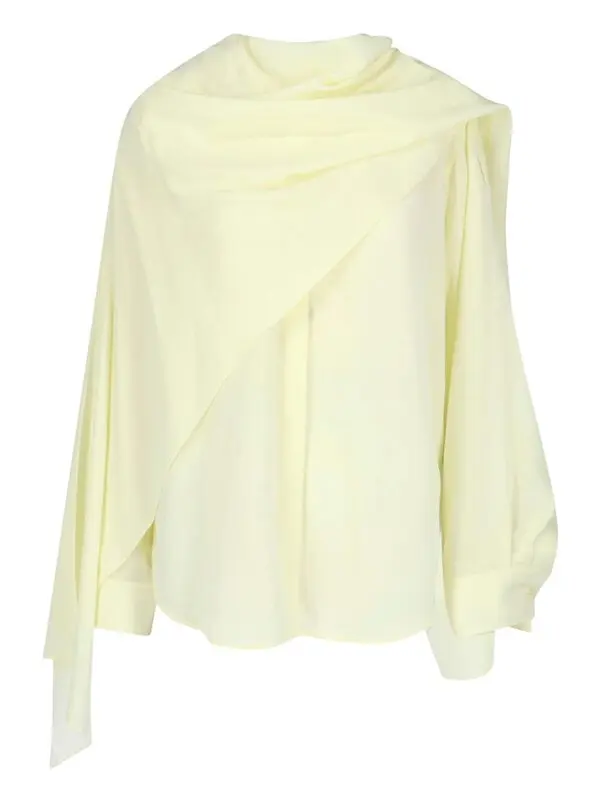 Calvin Klein Kiki Draped Shirt - Yellow