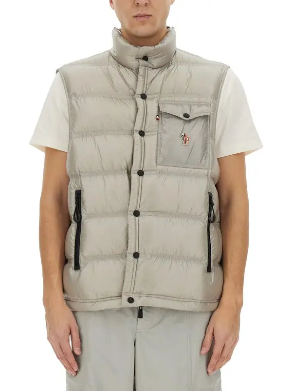Moncler Nantu Padded Vest - Silver