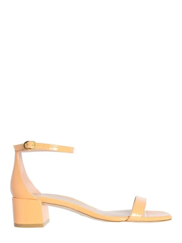 STUART WEITZMAN Nudist Curve 35 Block Sandals - Yellow