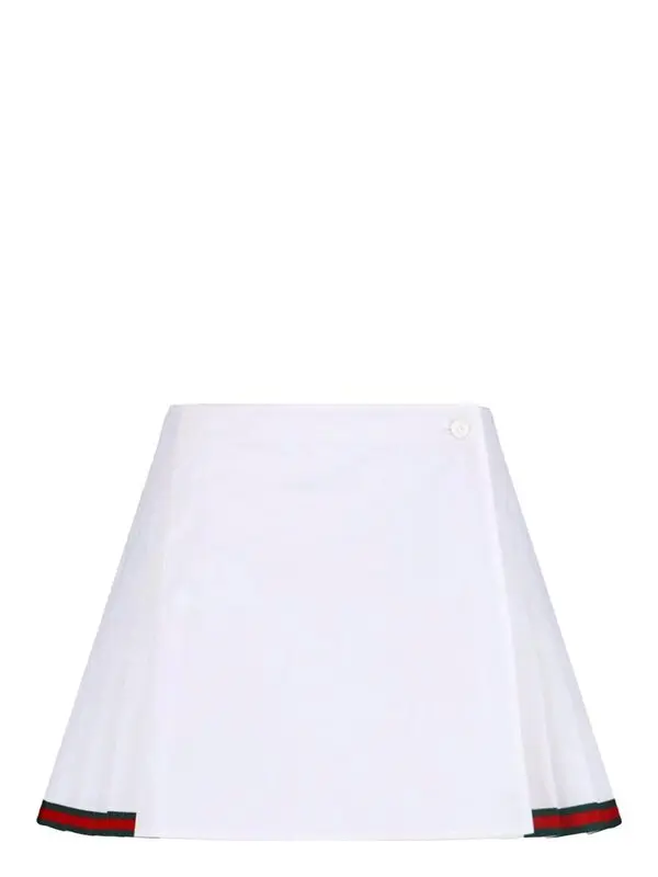 Gucci Pleated Mini Skirt - White