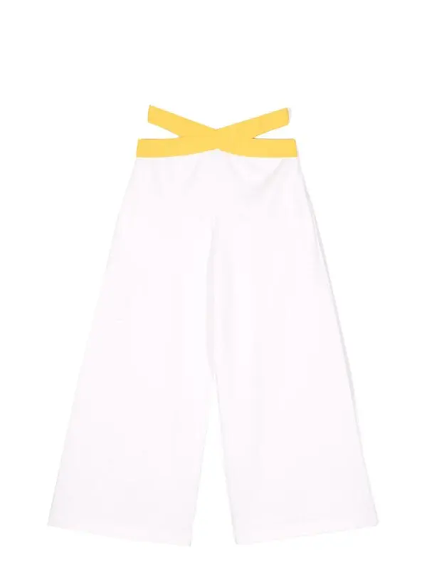 Fendi Wide Sweatpants - White