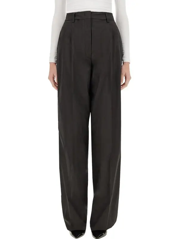 THELATEST Poplin Trousers - Black