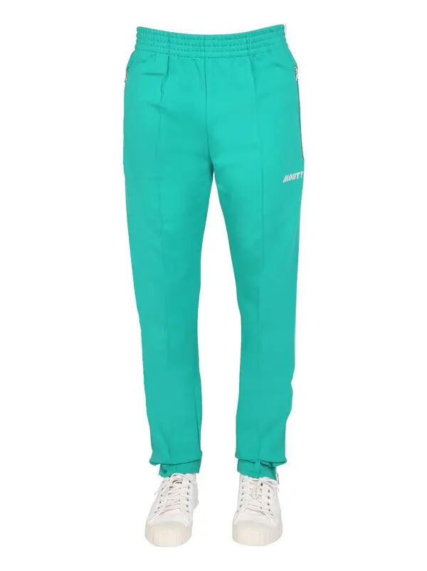 MOUTY Logo Embroidery Jogging Pants - Green