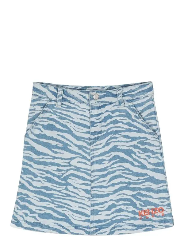 Kenzo Printed Skirt - Baby Blue