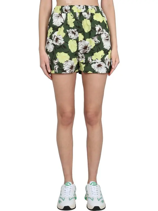 MSGM Shorts With Elastic Waistband - Multicolour