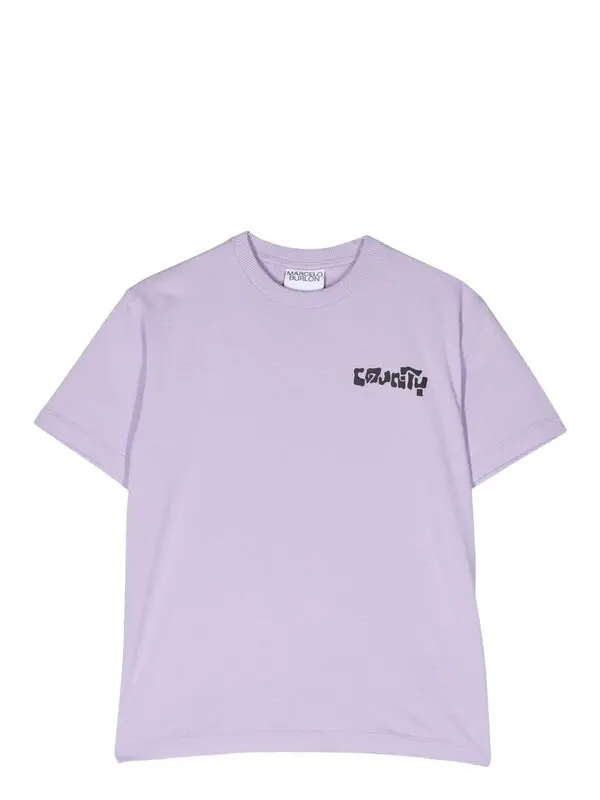 MARCELO BURLON COUNTY OF MILAN Regular Short Sleeve T-shirt - Lilac