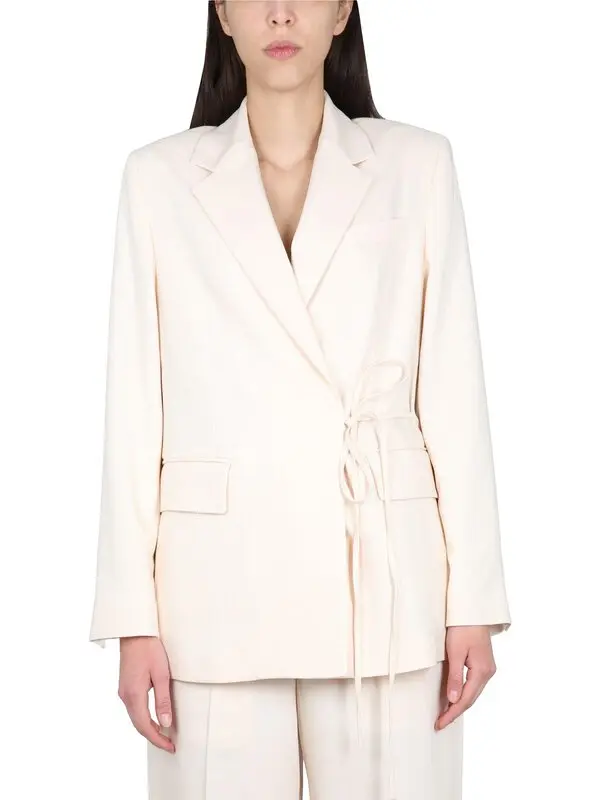 MSGM Viscose Blazer - Ivory
