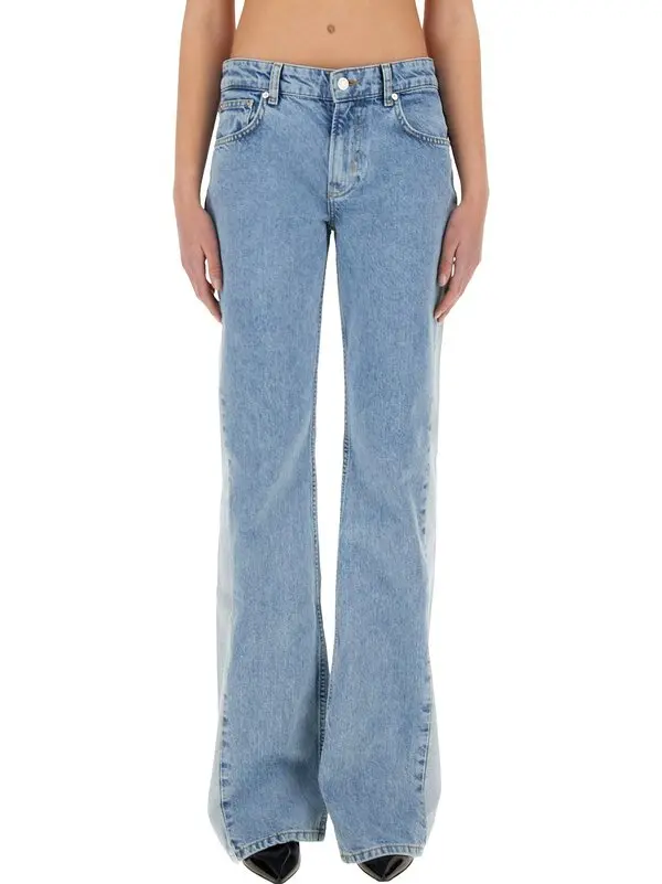 Moschino Two-tone Flare Jeans - Denim