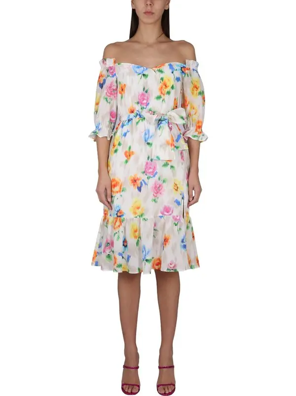Boutique Moschino Floral Print Dress - Multicolour