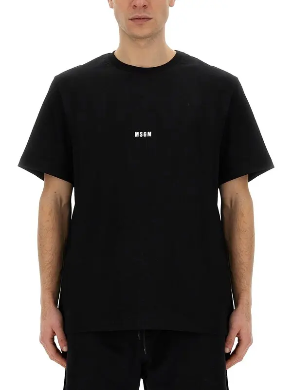 MSGM Cotton T-shirt - Black