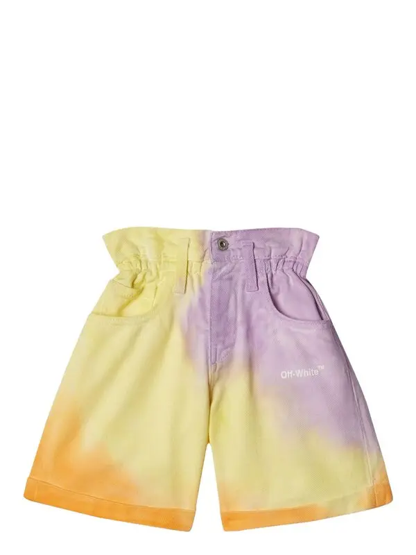 Off-White Helvetica Sprayed Shorts - Multicolour