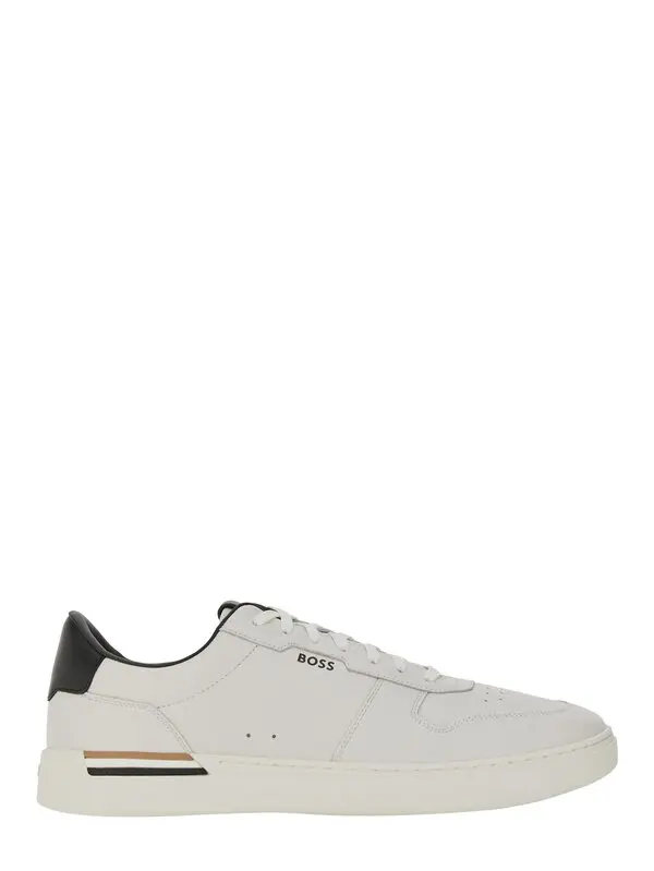 BOSS Leather Low-top Sneaker - White
