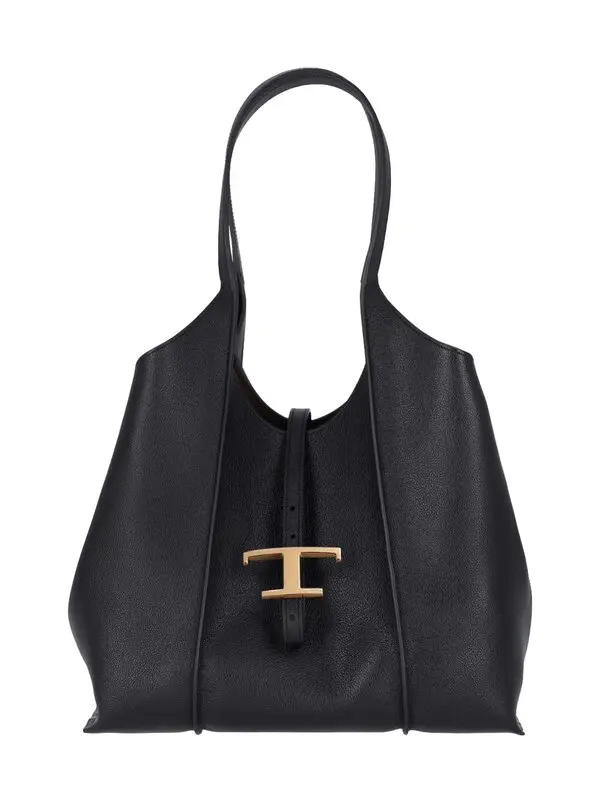 TOD'S T-timeless Small Tote Bag - Black
