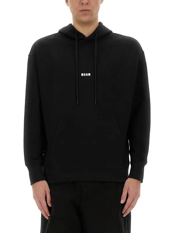 MSGM Hooded Sweatshirt - Black