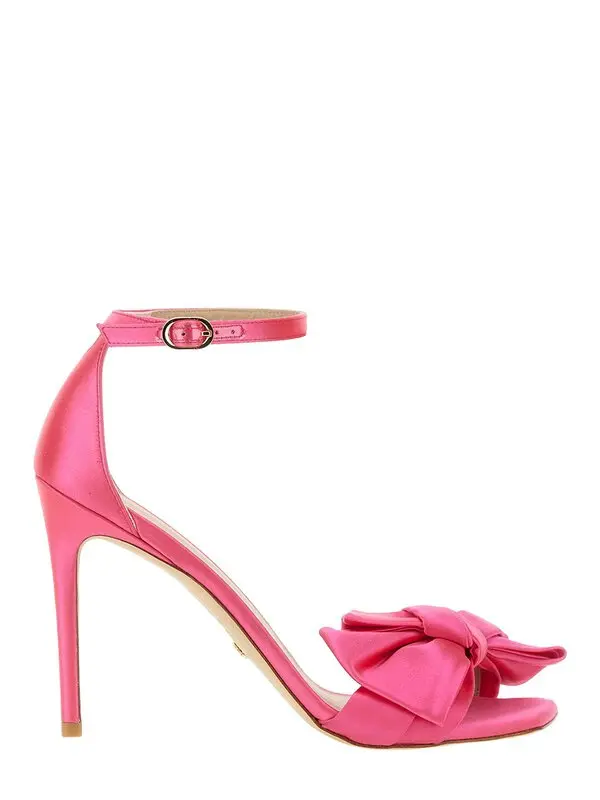 STUART WEITZMAN Nudistcurve Loveknot 100 Sandal - Fuchsia