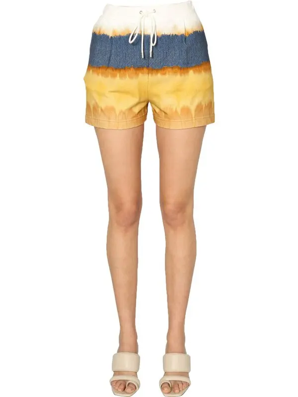 Alberta Ferretti Cotton Shorts - Yellow
