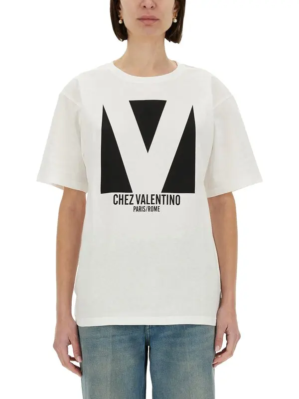 Valentino Garavani Chez Print T-shirt - White