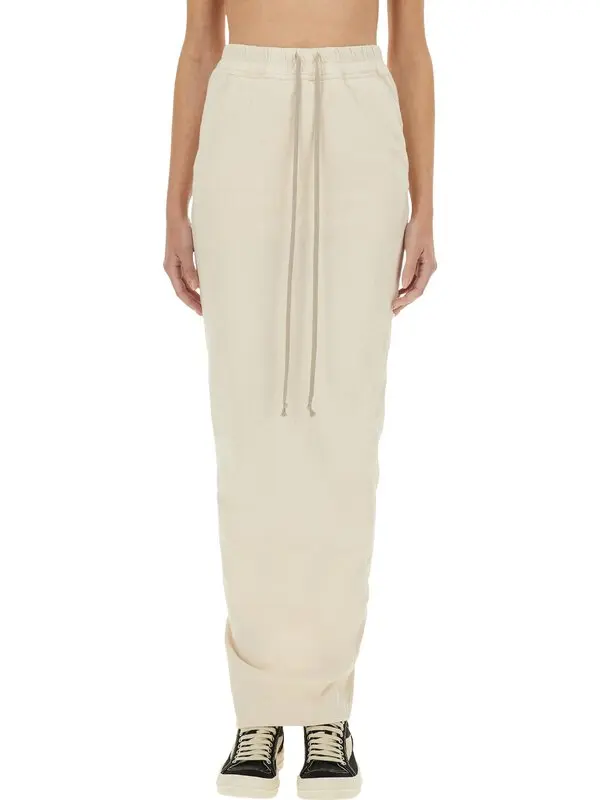 Rick Owens Pillar Maxi Skirt - Ivory