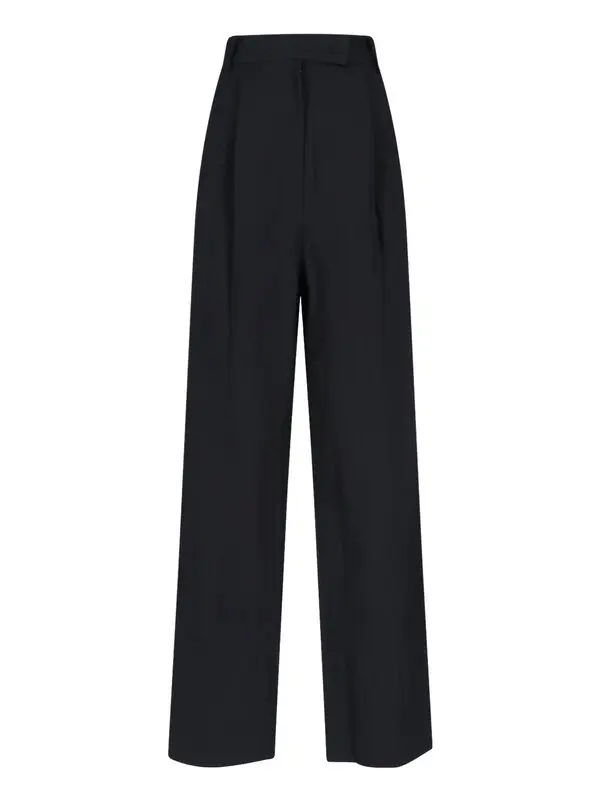THE FRANKIE SHOP Bea Wide Leg Trousers - Black