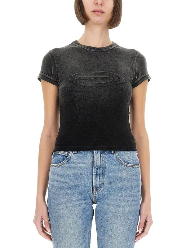 Alexander Wang T-shirt With Logo - Black
