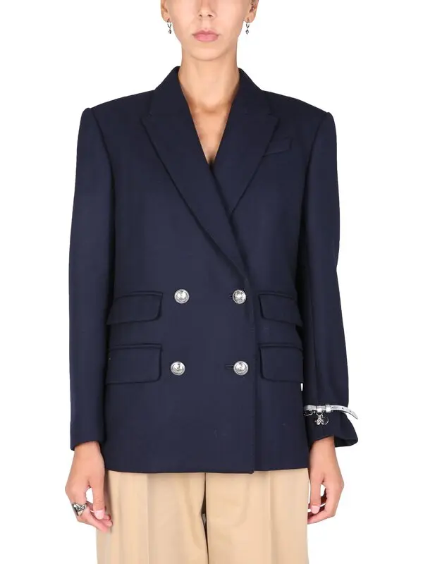 Alexander McQueen Double-breasted Jacket - Blue
