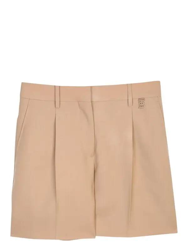 Burberry Pleated Shorts - Brown
