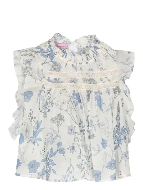 Blumarine Floral Print Top - Multicolour