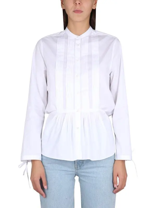Aspesi Korean Collar Shirt - White