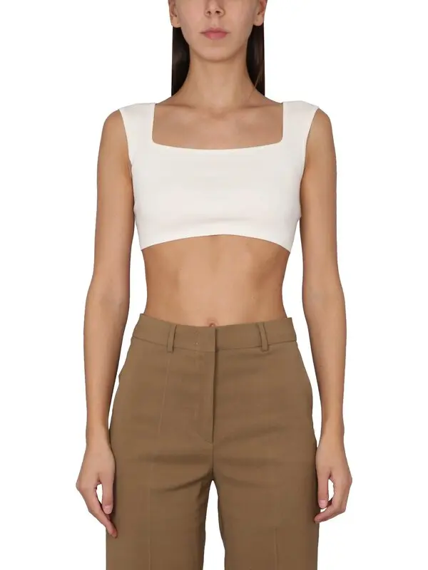 Max Mara Crop Top - White