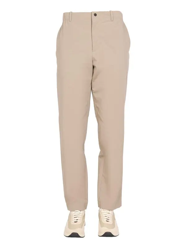MONOBI Straight Leg Pants - Beige