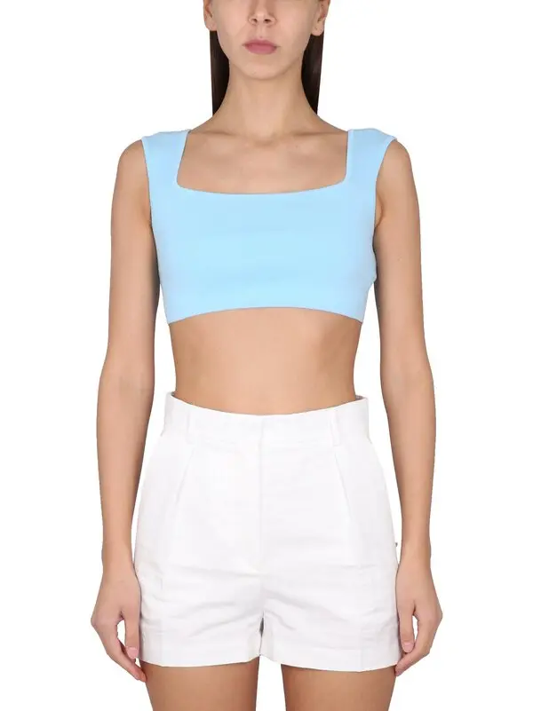 Max Mara Cropped Fit Top - Azure
