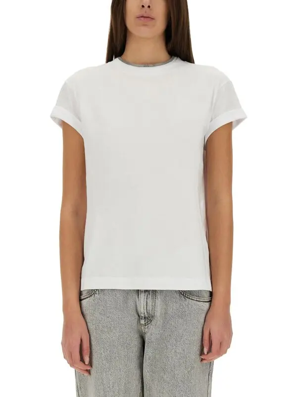 Brunello Cucinelli Cotton Jersey T-shirt - White