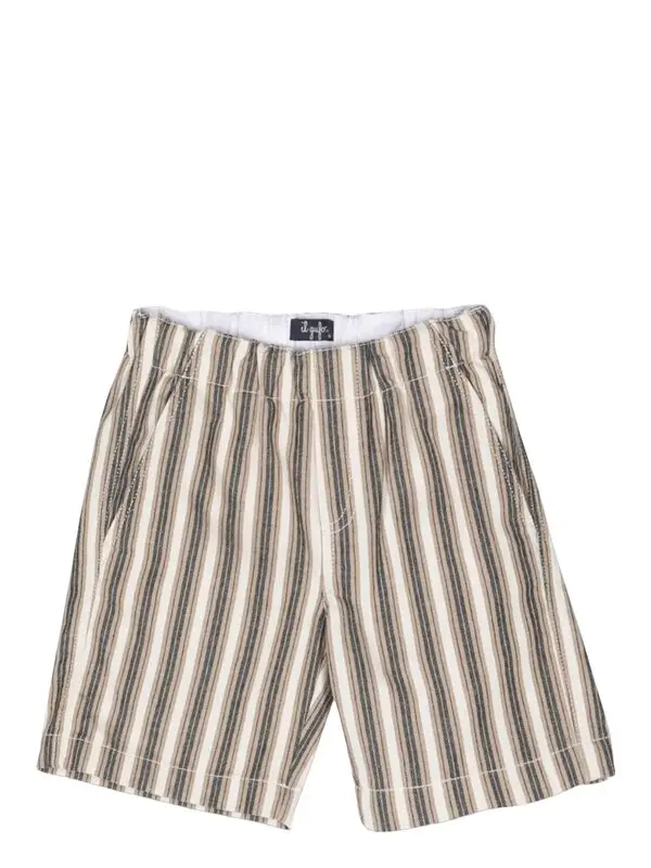 IL GUFO Striped Bermuda Shorts - Multicolour