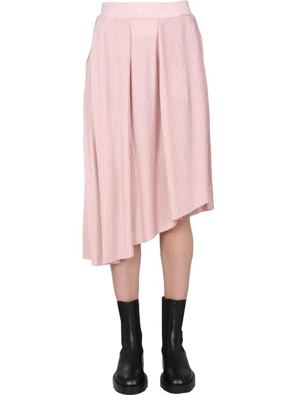 Givenchy Plissé Midi Skirt - Nude