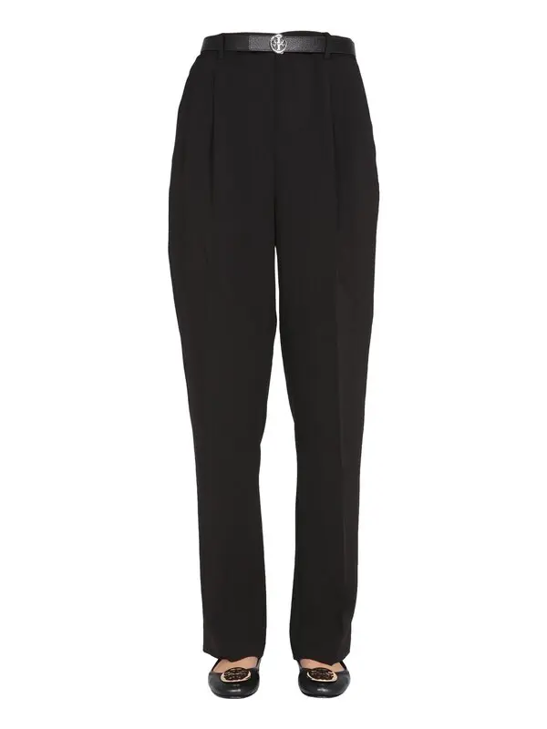 Tory Burch Regular Fit Trousers - Black