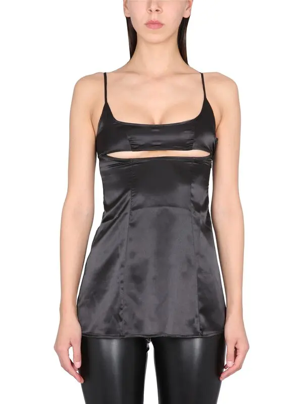 NOT AFTER TEN Cut Out Top - Black