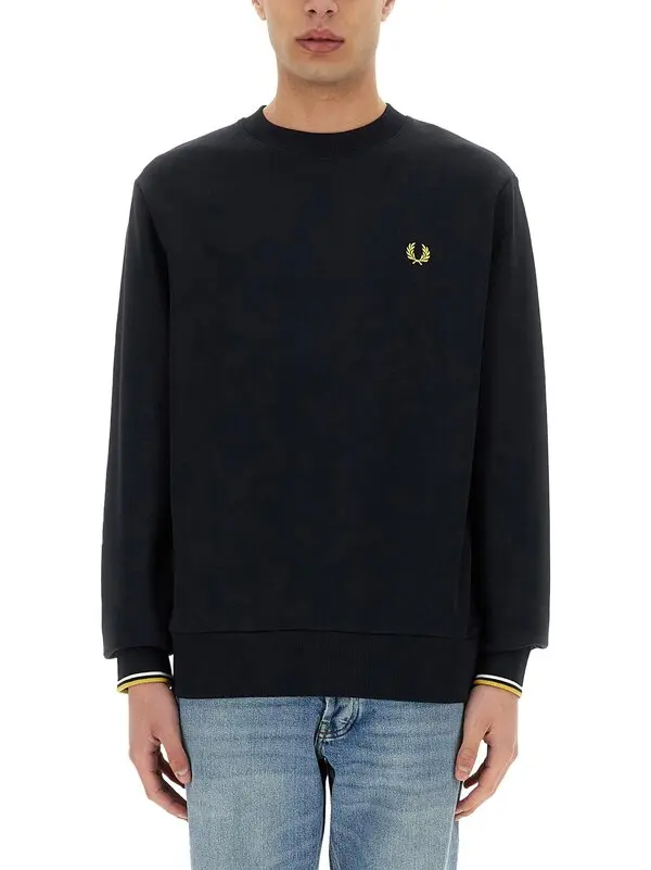 Fred Perry Logo Sweatshirt - Blue