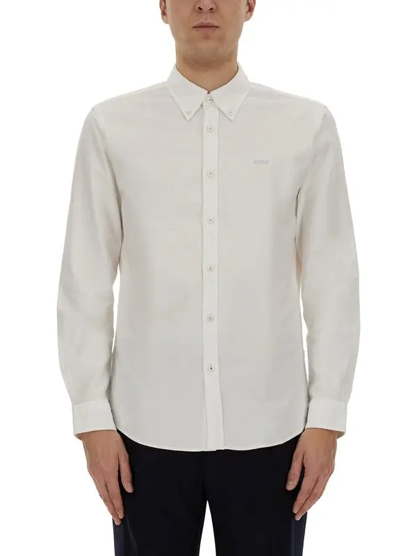 BOSS Cotton Shirt - White