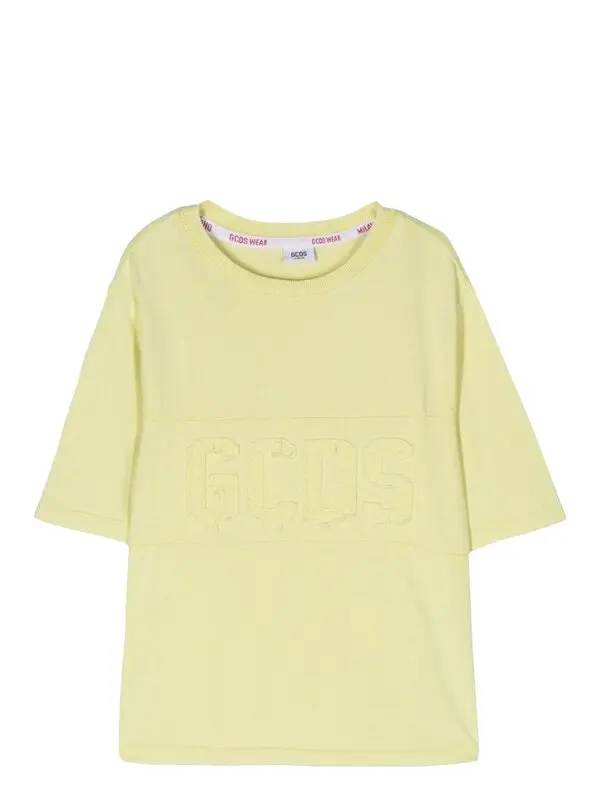 Gcds Logo T-shirt - Yellow