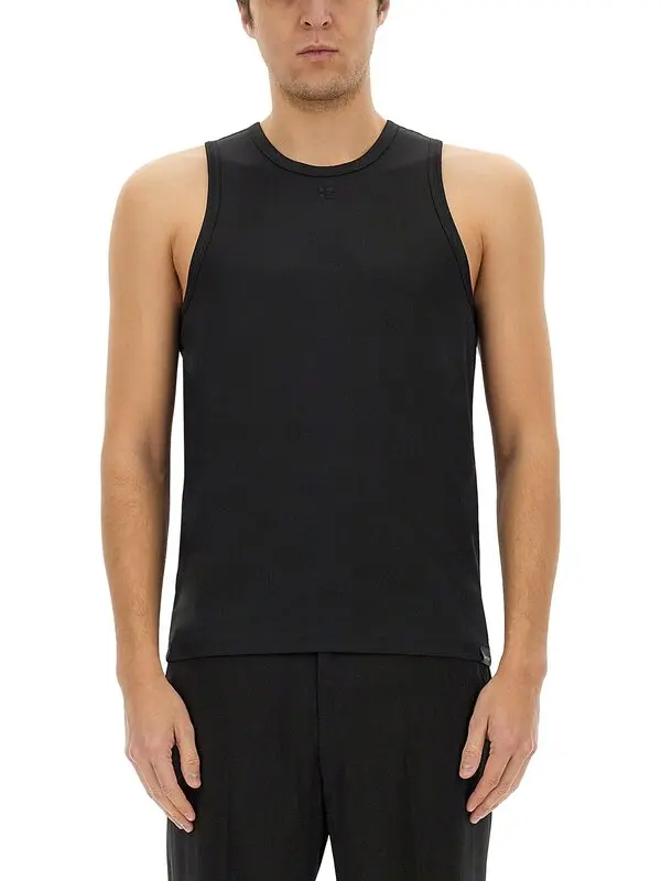 COURREGES Tank Top - Black