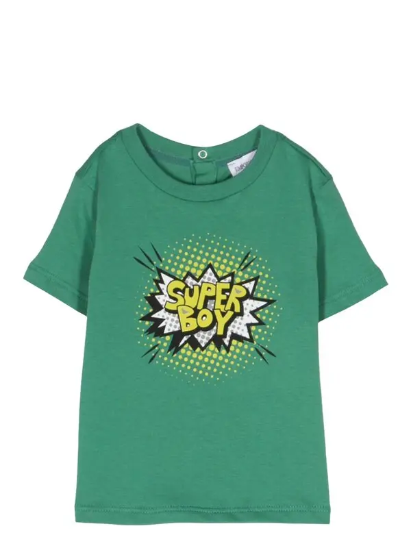 Emporio Armani Comic Print T-shirt - Green