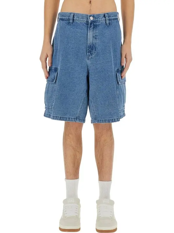 Obey Baggy Bigwig Cargo Shorts - Blue