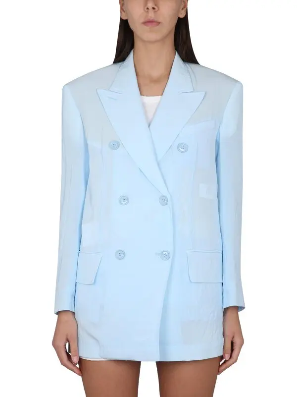 Max Mara Double-breasted Jacket - Azure