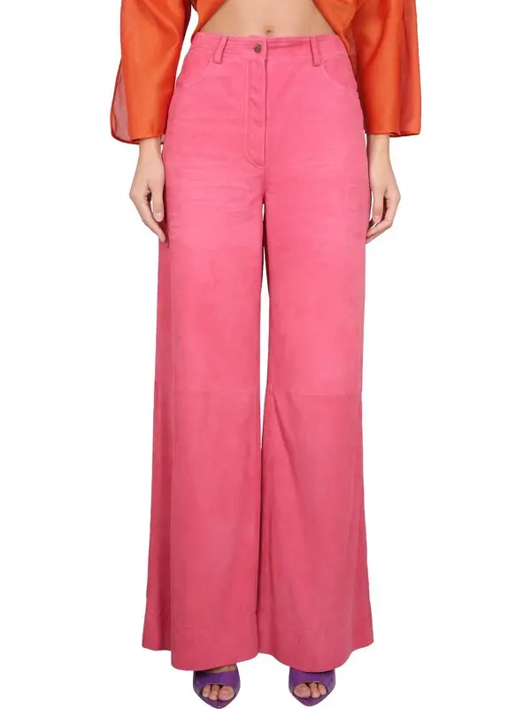 Alberta Ferretti Wide Leg Trousers - Fuchsia